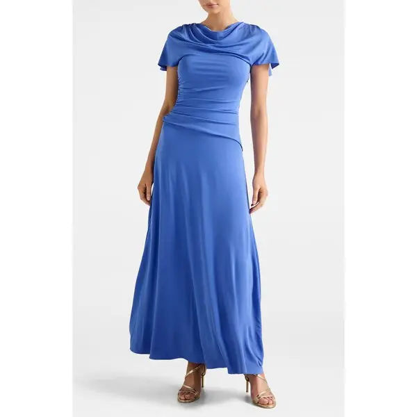 EVER NEW Gemini Jersey Maxi Dress - Cornflower Breeze