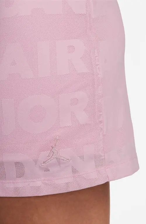 JORDAN Flight Open Stitch Knit Skirt - Pink