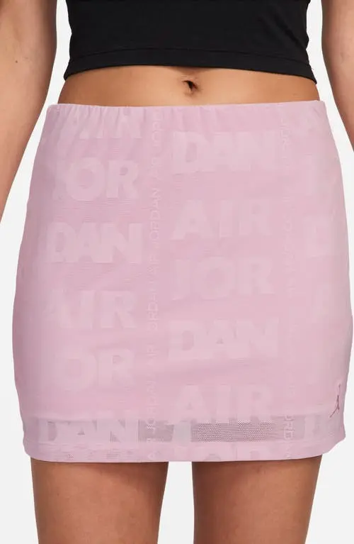 JORDAN Flight Open Stitch Knit Skirt - Pink