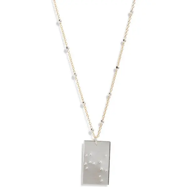 SET & STONES Zodiac Constellation Pendant Necklace - Silver Sagittarius