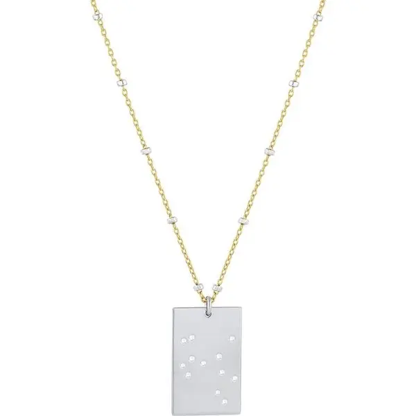 SET & STONES Zodiac Constellation Pendant Necklace - Silver Sagittarius