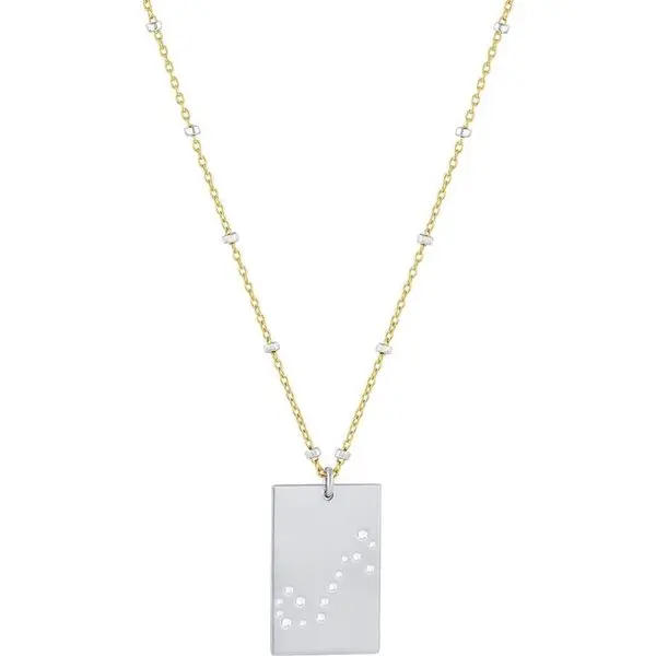 SET & STONES Zodiac Constellation Pendant Necklace - Silver/scorpio