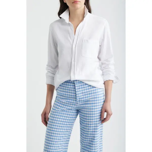 Frank & Eileen Waverly Cotton Shirt - White