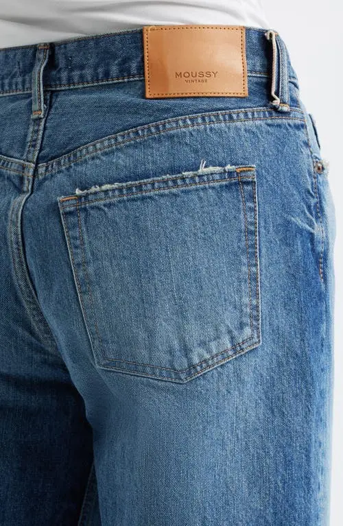 Moussy Vintage Phillipston High-waist Straight-leg Jeans