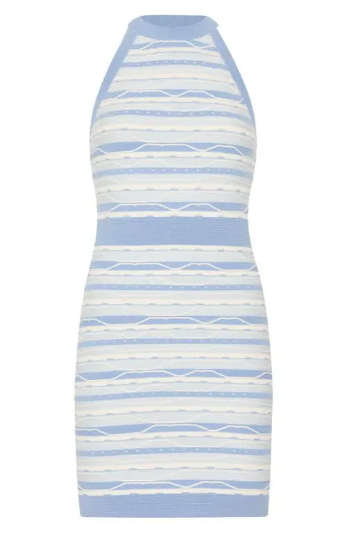 MILLY Sadie Stripe Sleeveless Mini Sweater-dress