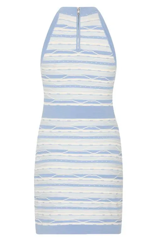 MILLY Sadie Stripe Sleeveless Mini Sweater-dress