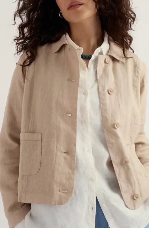 SEASALT CORNWALL Arame Linen Jacket - Whelk