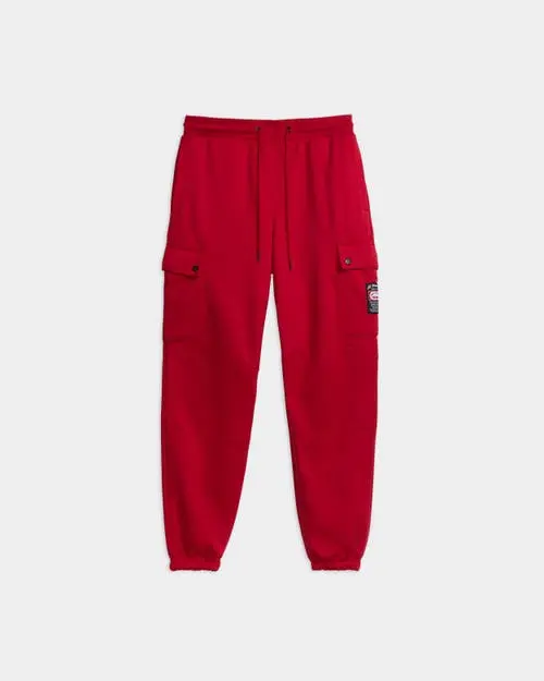 ECKO Cargo Pocket Knit Joggers - True Red