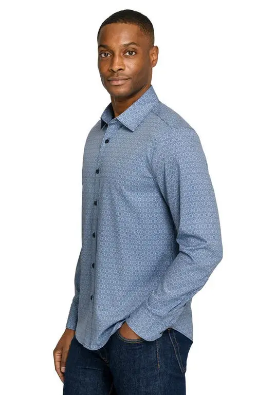 BROOKLYN BRIGADE Marcy Mosaic Long Sleeve Performance Shirt