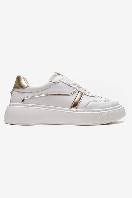 FOREVER & ALWAYS SHOES Ivara Leather Sneaker