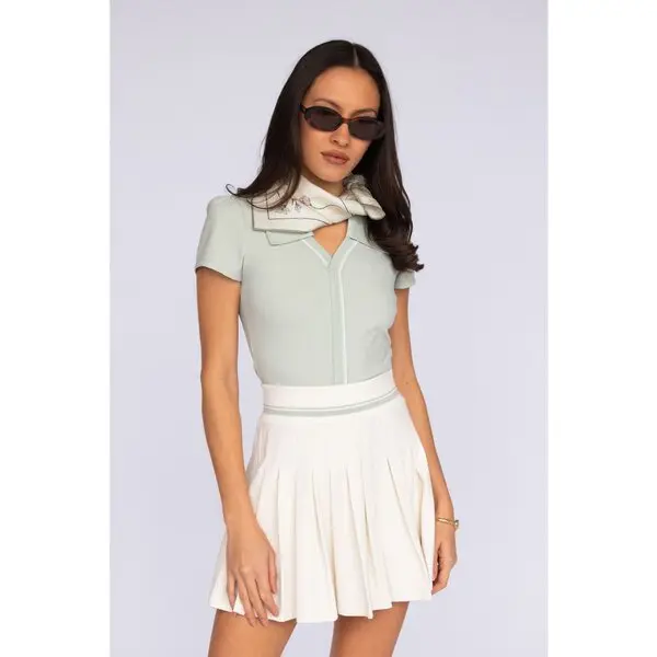 FORE-TÉ CLUB ATTIRE Monroe Tennis Skort - Ecru