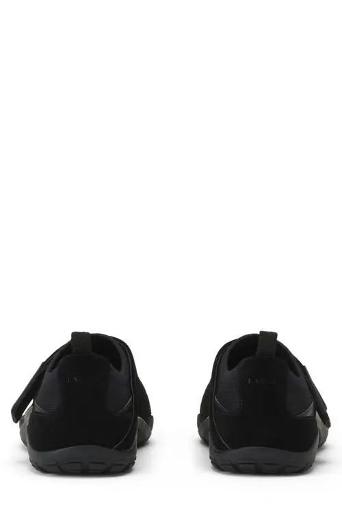 LANVIN Lnv1 Knit And Suede Sneakers - Black/black