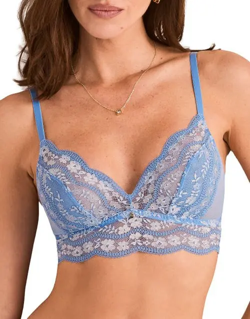ADORE ME Suzanne Unlined Bralette Bra - Medium Blue