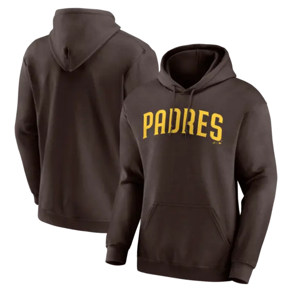 LOGO ATHLETIC San Diego Padres Wordmark Hoodie - Brown