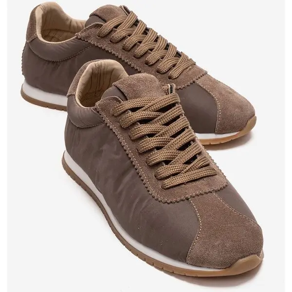FOREVER & ALWAYS SHOES Unica Leather Sport Sneakers - Mink