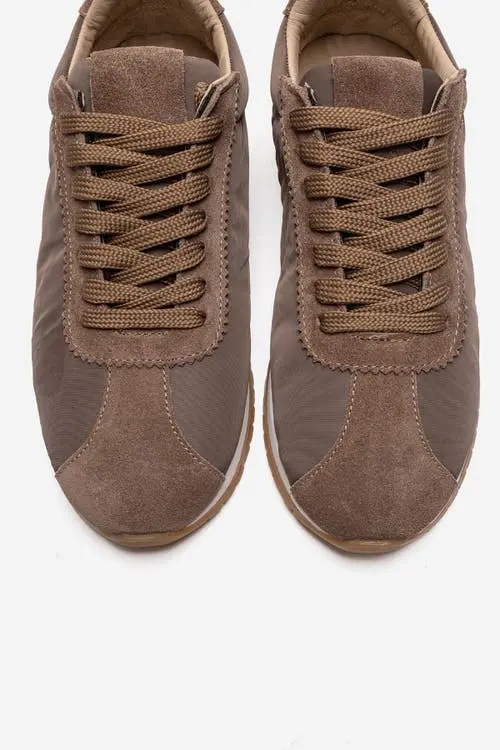 FOREVER & ALWAYS SHOES Unica Leather Sport Sneakers - Mink