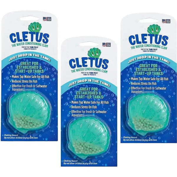 TANK PALS The Water Conditioning Clam - Blue