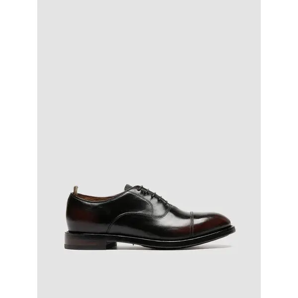 Officine Creative Temple 001 Leather Oxford Shoes - Burgundy
