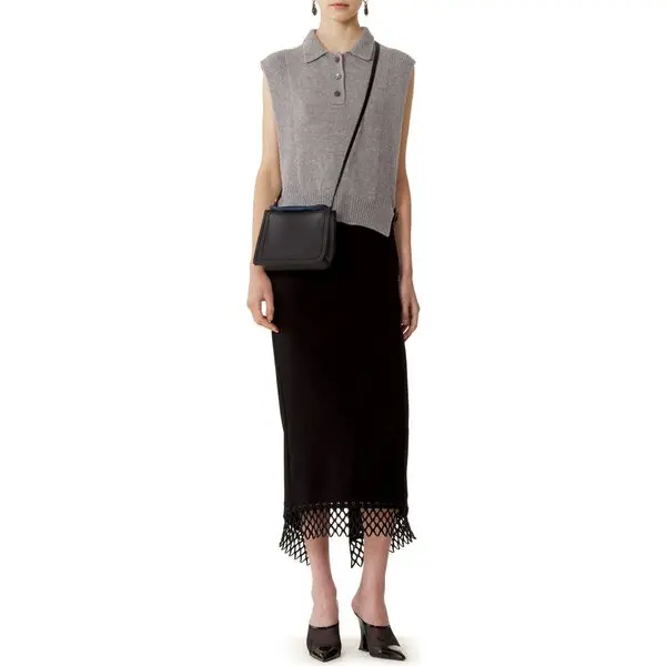 LANVIN Sleeveless Cashmere Sweater - Light Grey