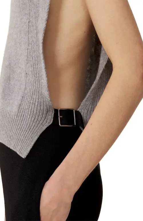 LANVIN Sleeveless Cashmere Sweater - Light Grey