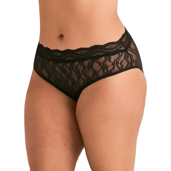 ADORE ME Marine High Waisted Panties - Black