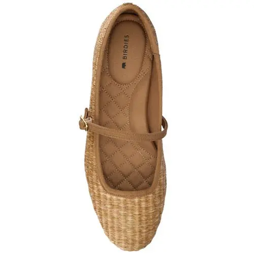 BIRDIES Hummingbird Raffia Mary Jane - Tan Raffia