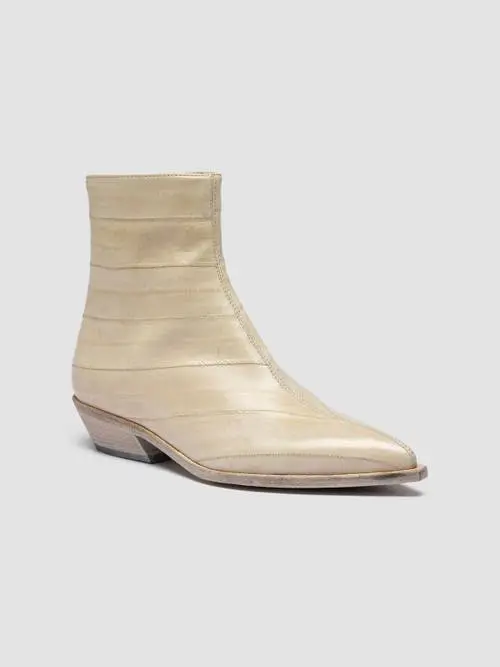Officine Creative Leather Ankle Boots - White