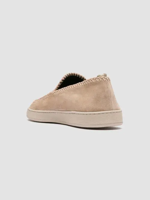 Officine Creative Herbie 011 Suede Loafers - Camel