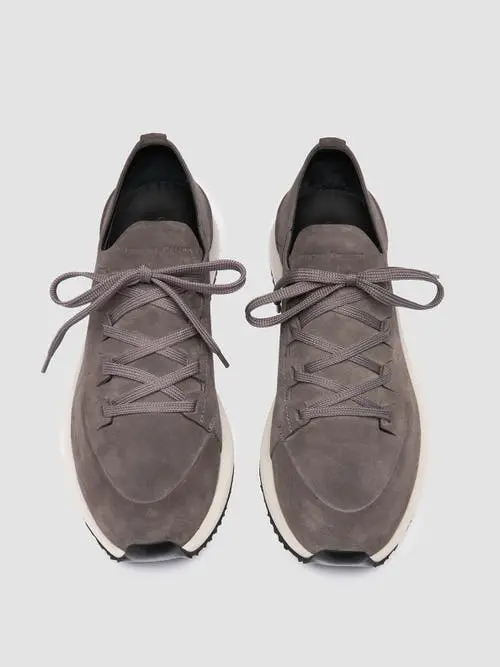 Officine Creative Entire 001 Suede Sock Sneakers - Grey