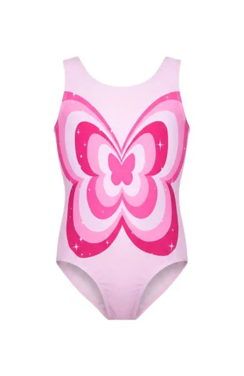 MIA BELLE GIRLS Butterfly Bloom Y2k One-piece Swimsuit - Pink