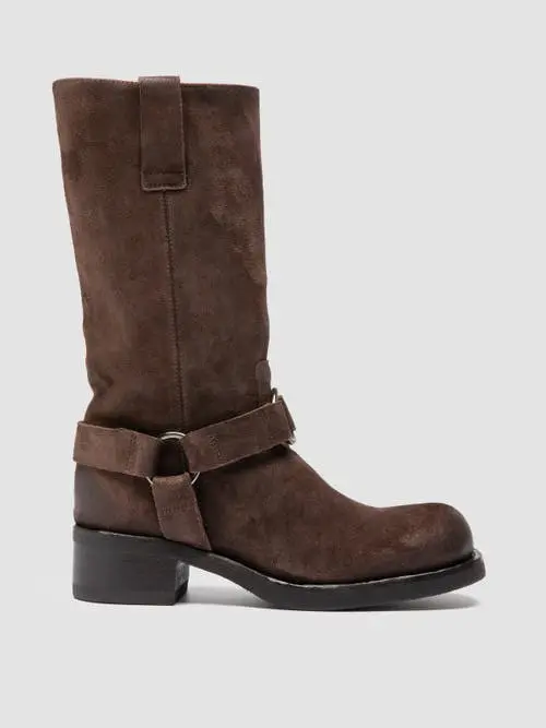Officine Creative Dana 004 Suede Harness Boots