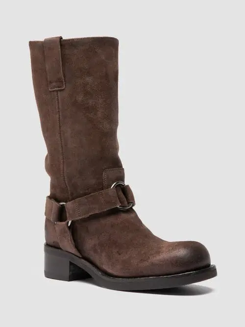 Officine Creative Dana 004 Suede Harness Boots
