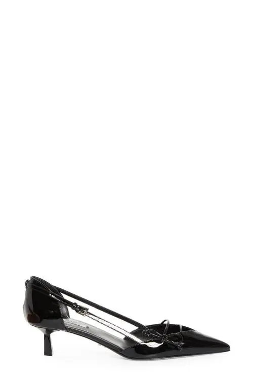 Prada Pointed Toe Pump - Nero