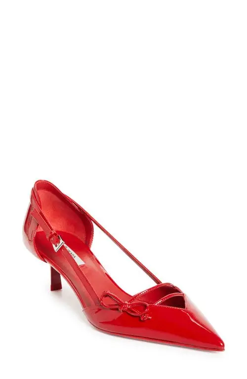 Prada Pointed Toe Pump - Rosso