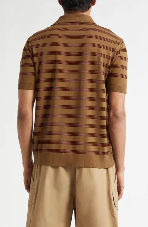 Moncler Stripe Logo Patch Polo