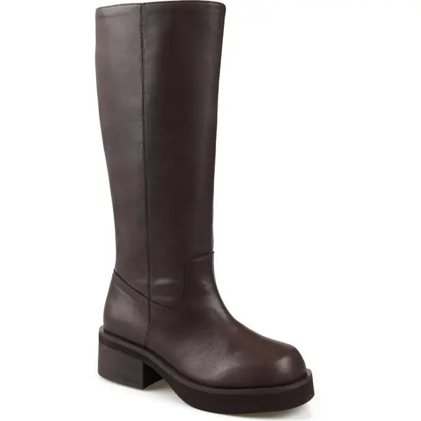 CANDIE'S Casmir Knee High Boot - Brown