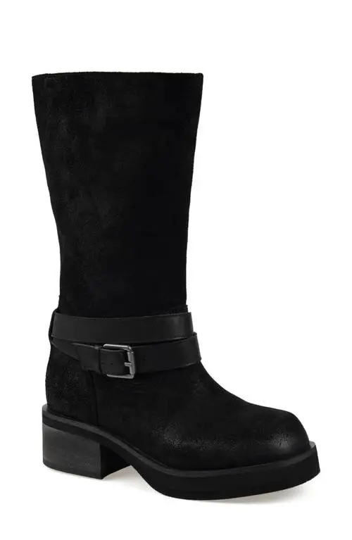 CANDIE'S Crib Block Heel Boot - Black