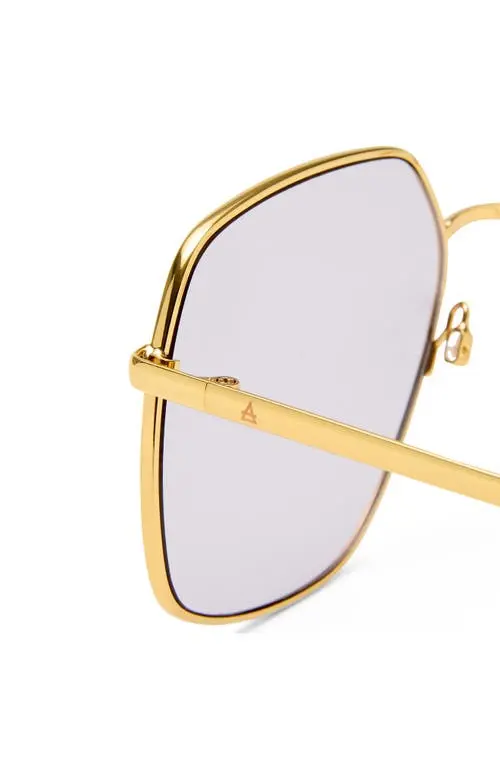 AIRE Altair 61mm Sunglasses - Gold/sand/lavender Tint