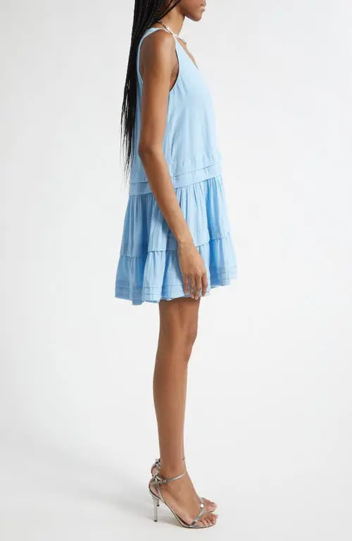 Ramy Brook Paola Pleated Minidress - Bazaar Blue