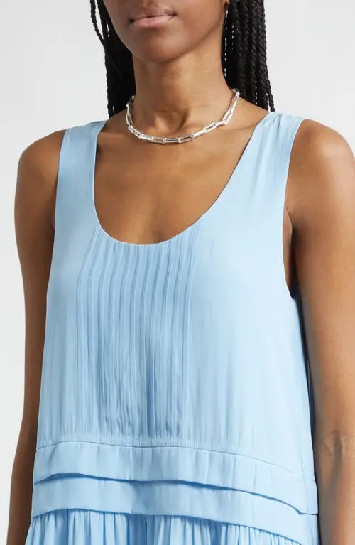 Ramy Brook Paola Pleated Minidress - Bazaar Blue
