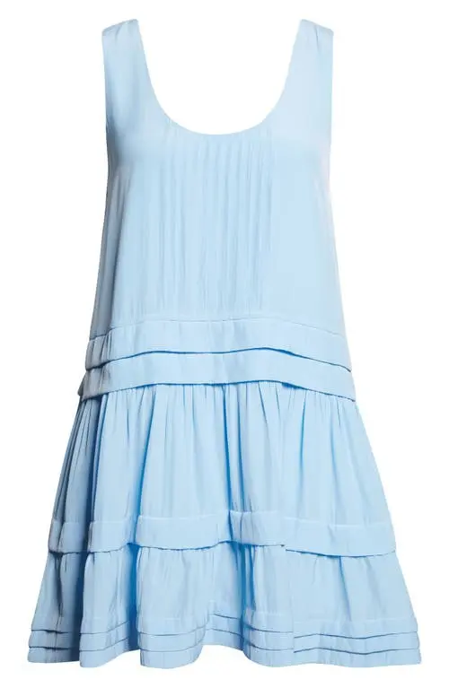 Ramy Brook Paola Pleated Minidress - Bazaar Blue