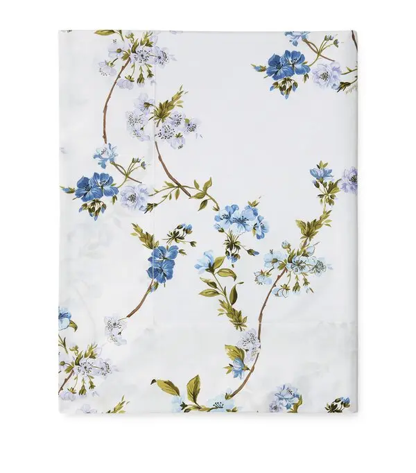 PRATESI Fresia Super King Flat Sheet - Blue