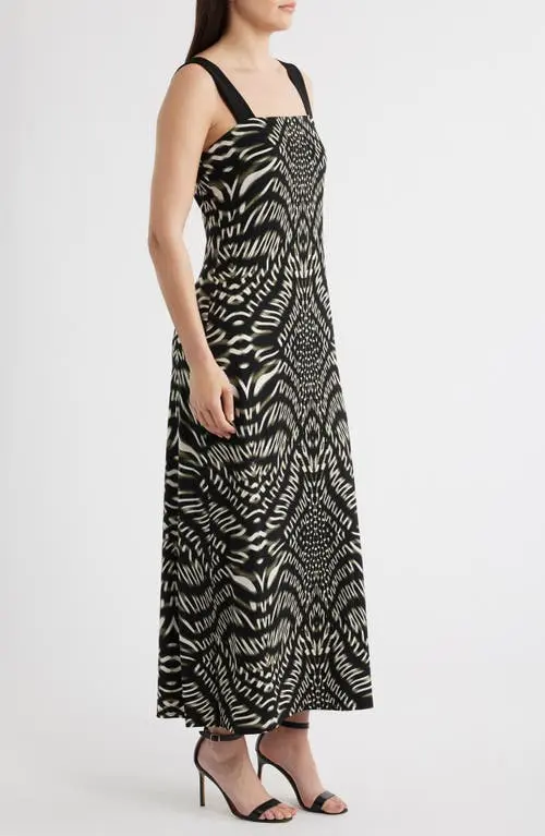 CONNECTED APPAREL Printed Maxi Dress