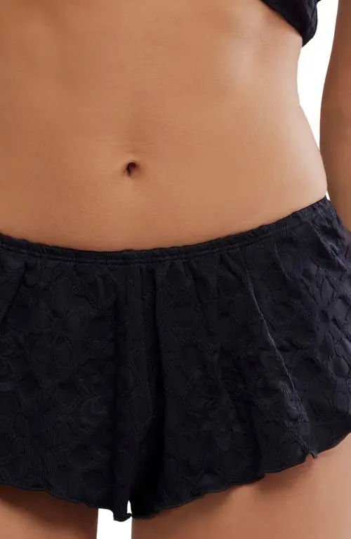 FREE-EST BY FREE PEOPLE Alma Flutter Bikini Bottom - Black