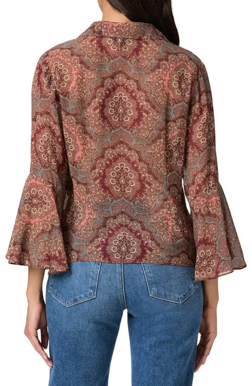 Paige Jasmeet Printed Silk Top