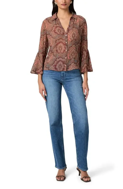 Paige Jasmeet Printed Silk Top