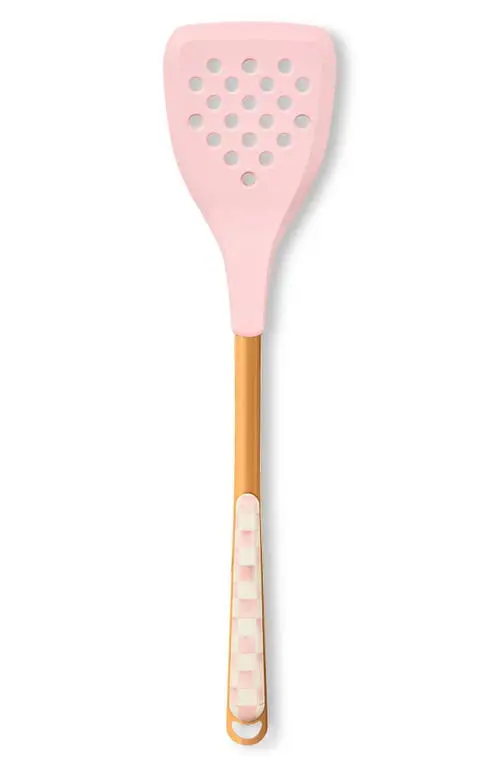 MACKENZIE-CHILDS Check Slotted Spatula - Rosy