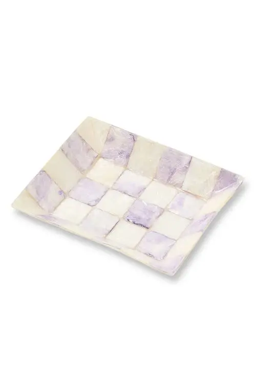 MACKENZIE-CHILDS Check Capiz Soap Dish