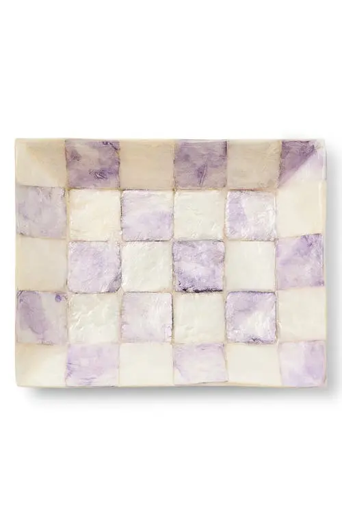 MACKENZIE-CHILDS Check Capiz Soap Dish
