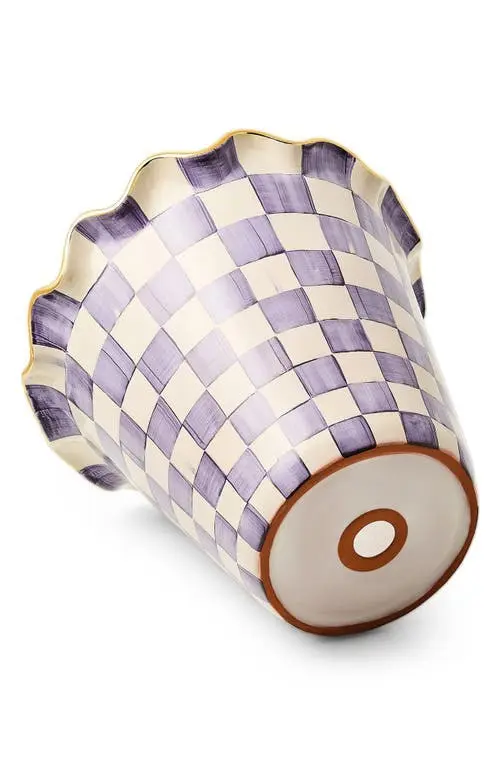 MACKENZIE-CHILDS Check Jumbo Ceramic Garden Pot